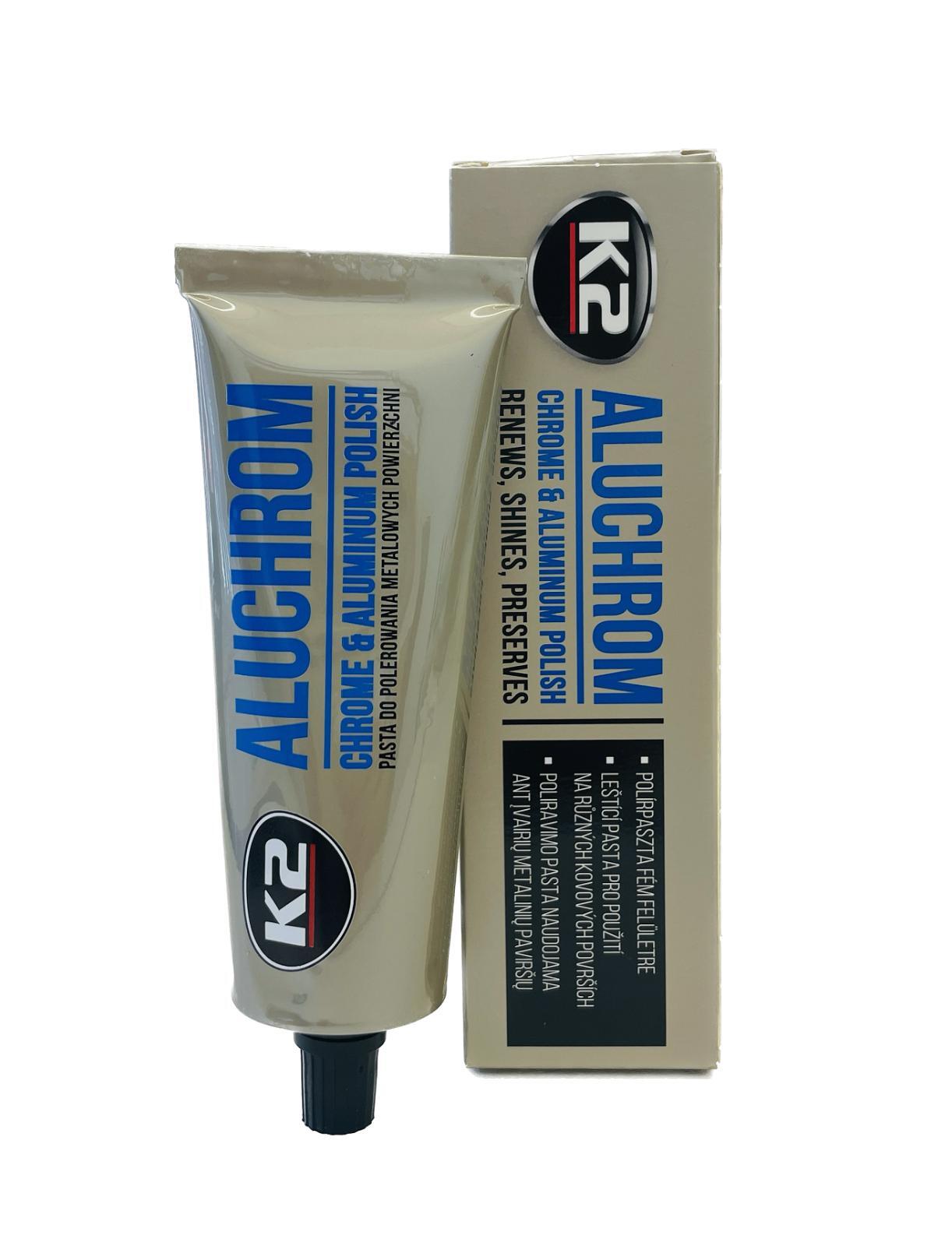 1x K003 ALUCHROM FELGENPOLITUR ALUpolitur Metall Edel Chromglanz Paste ...