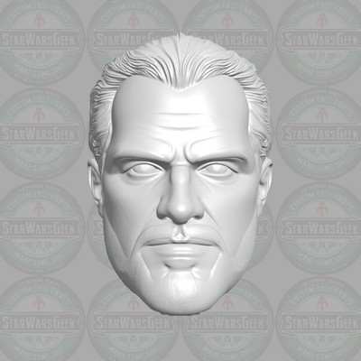 Barry Burton Resident Evil custom head for 1:6 1:10 1:12 1:18 action ...