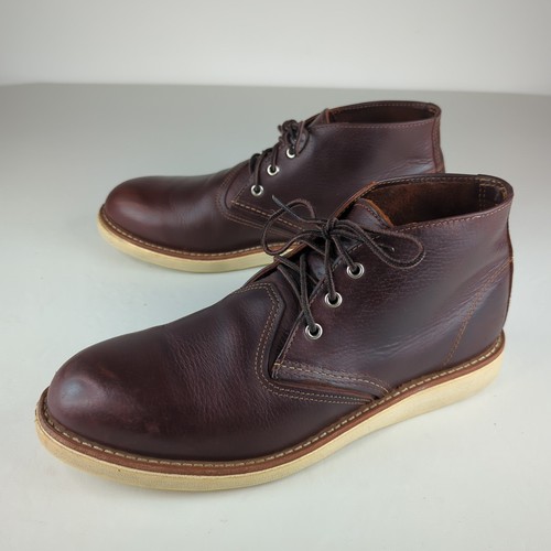 Red Wing 3141 Work Chukka Brown Leather Boots USA Made Men's Size 11.5 ...