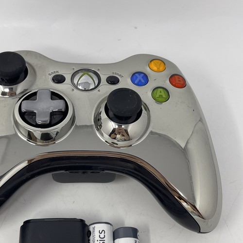 Xbox 360 Wireless Silver Controller with Transforming D-Pad - Tested ...