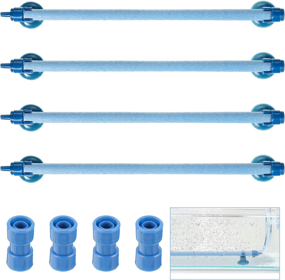 4 Pieces Aquarium Bubble Wall Air Stone Bar 10 Inch Fish Tank Bubble ...