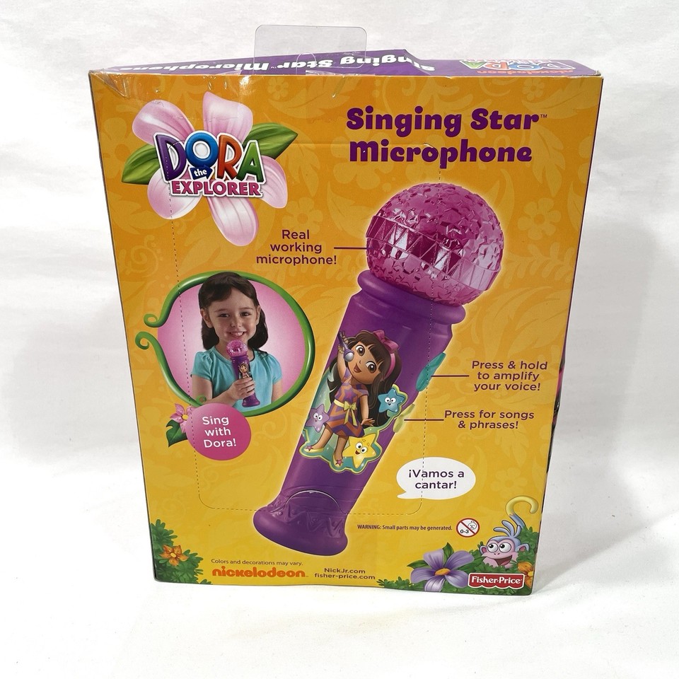 Fisher Price 2012 Dora The Explorer Singing Star Microphone Toy Works ...
