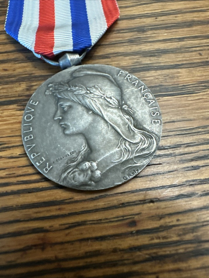 French Honor Medal 1st Type For Railroad Workers/ 1919/ Named Louis ...
