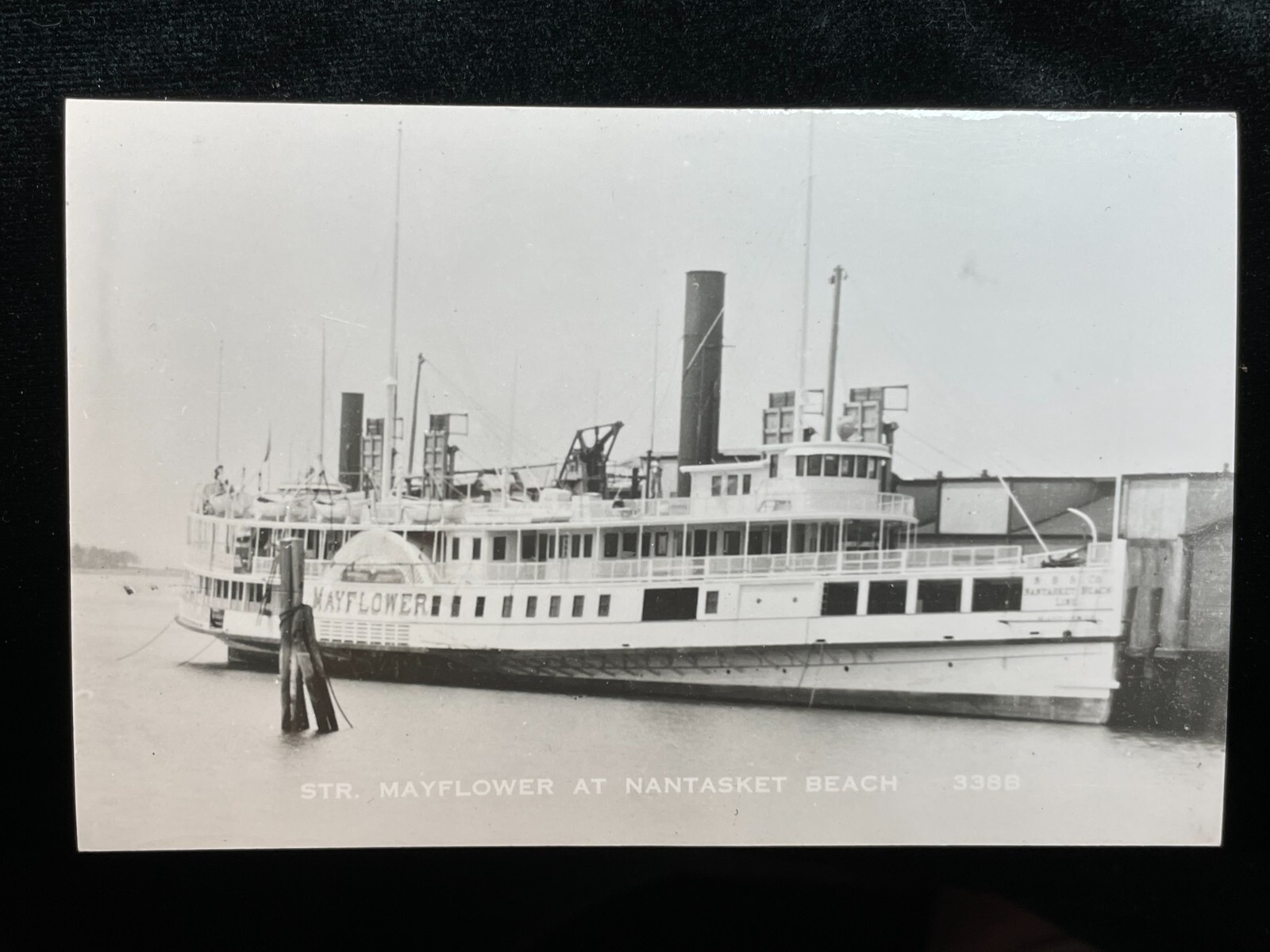 VINTAGE RPPC VIEW OF THE STR. MAYFLOWER AT NANTASKET BEACH NEVER POSTED ...