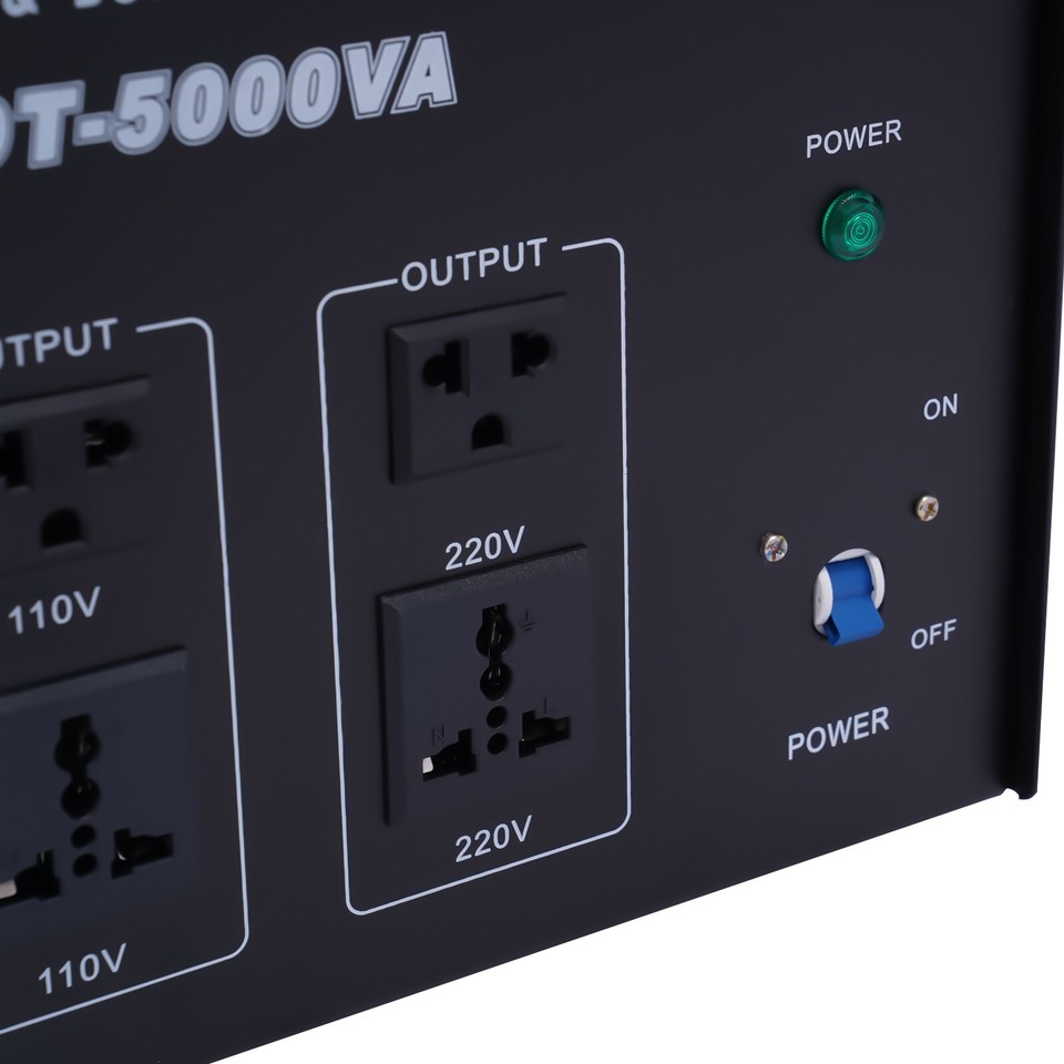 5000Watt Voltage Converter Transformer Step Up & Down 110V to 220V to ...