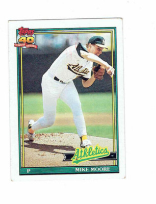 Mike Moore Oakland Athletics Pitcher #294 Topps 1991 #Baseball Card | eBay