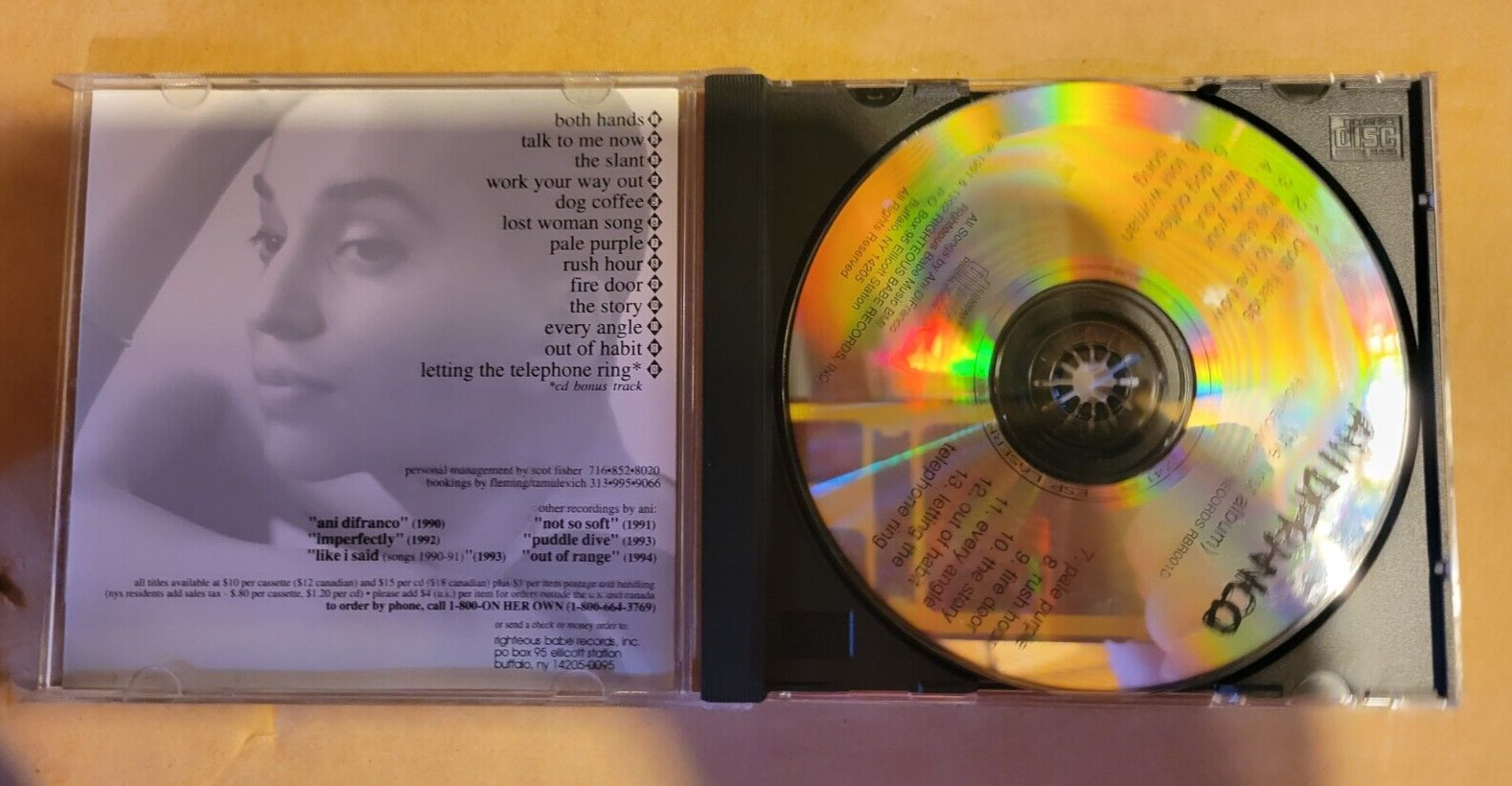 ANI DIFRANCO SELF TITLED CD 748731700126| eBay
