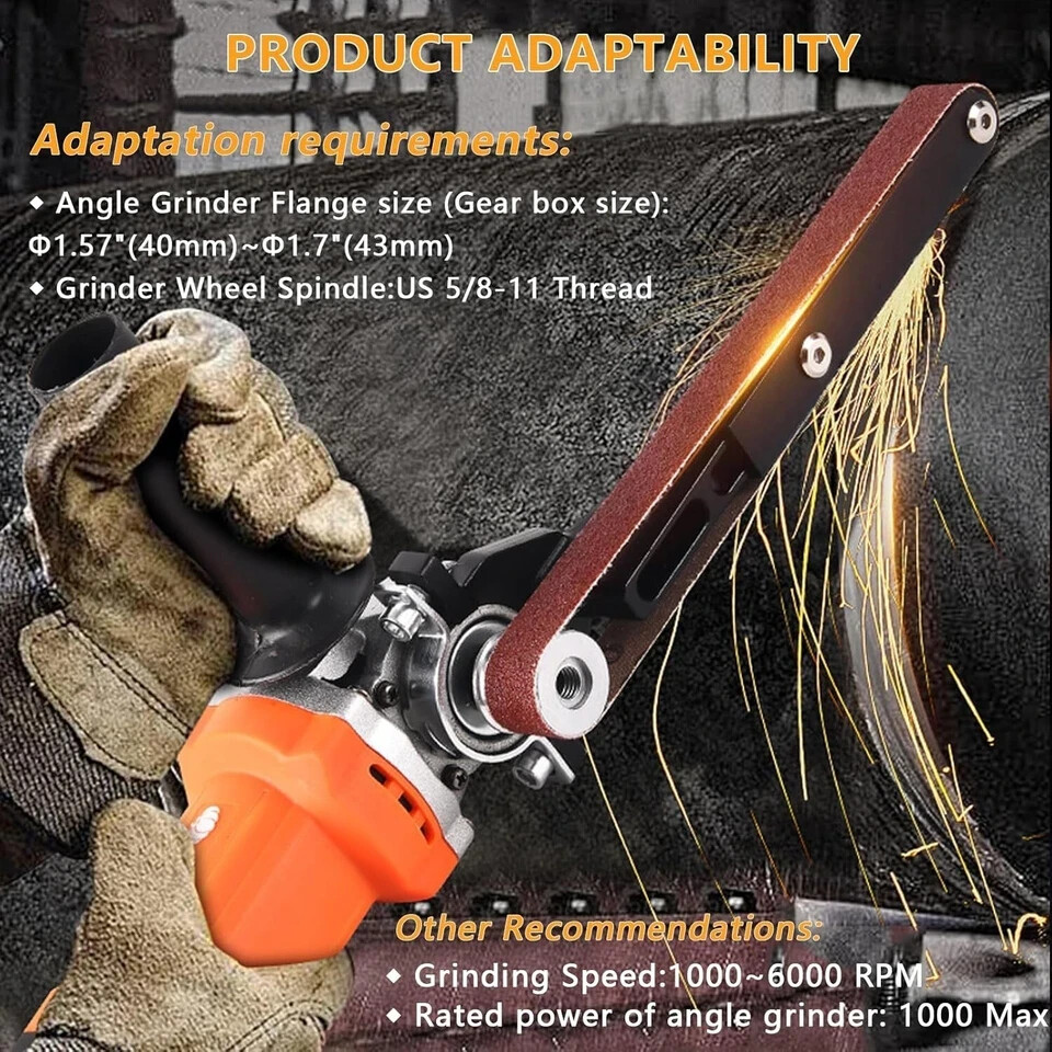 Belt Sander attachments for Angle Grinder,Detailing Bandfile Sander ...