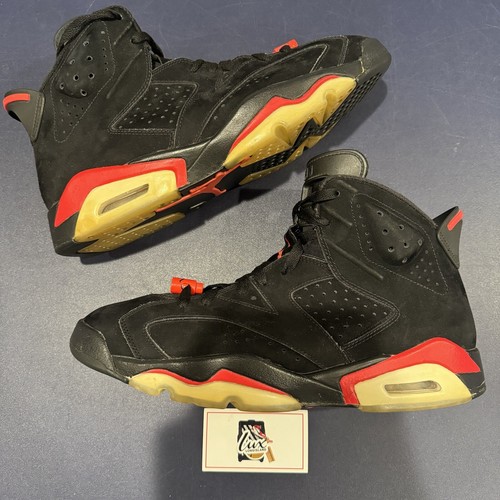 Size 12 - Air Jordan 6 Retro Infrared Pack Black 2010 | eBay