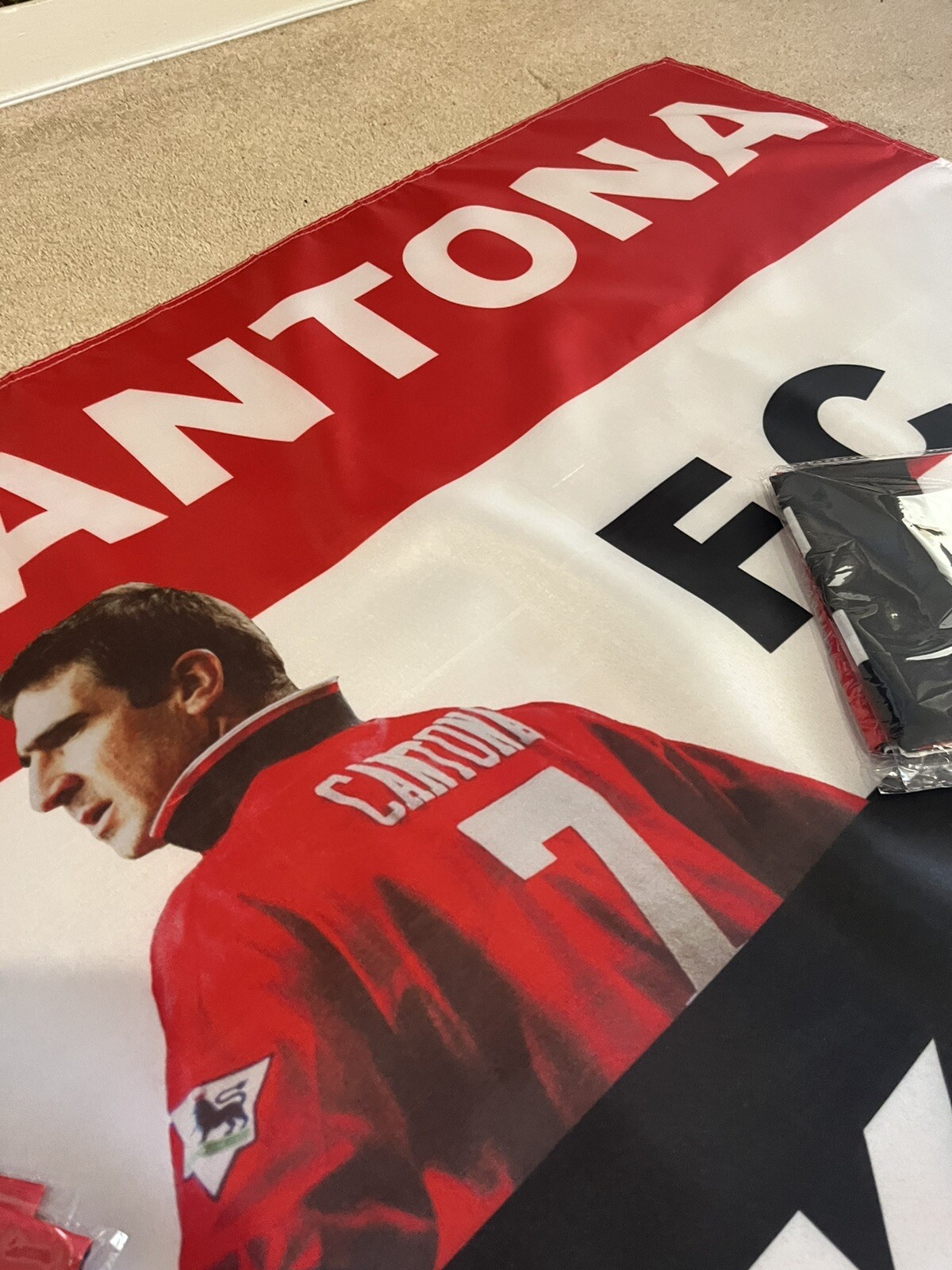 Manchester United Flag (3x5ft) Eric Cantona Man Utd Flag MUFC | eBay UK