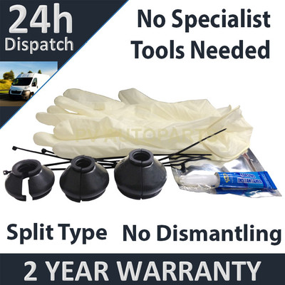 UNIVERSAL SPLIT BALL JOINT TRACK ROD END RUBBER BOOT GAITER KIT FITS ...
