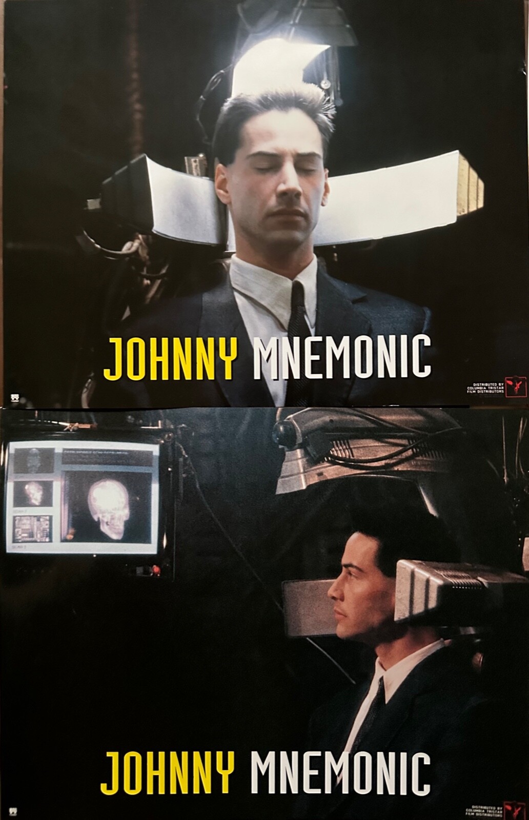 Jeu de 8 photos JOHNNY MNEMONIC Lobby Cards Keanu Reeves / Dolph ...