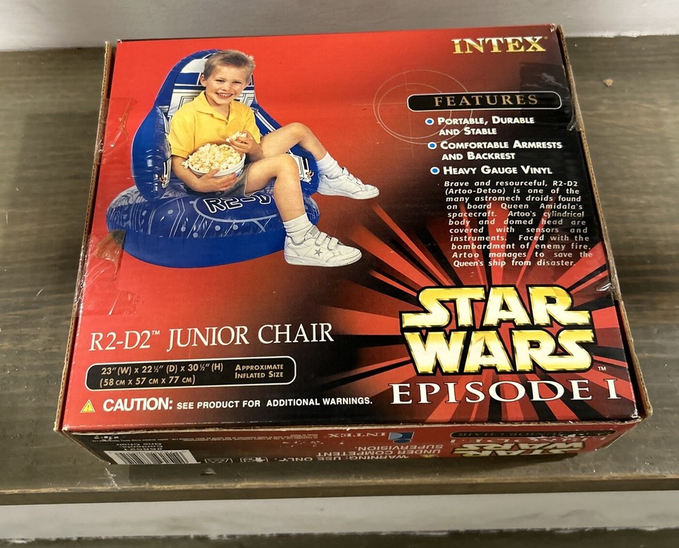 STAR WARS INTEX INFLATABLE R2-D2 JUNIOR CHAIR EPISODE1 New in Box | eBay