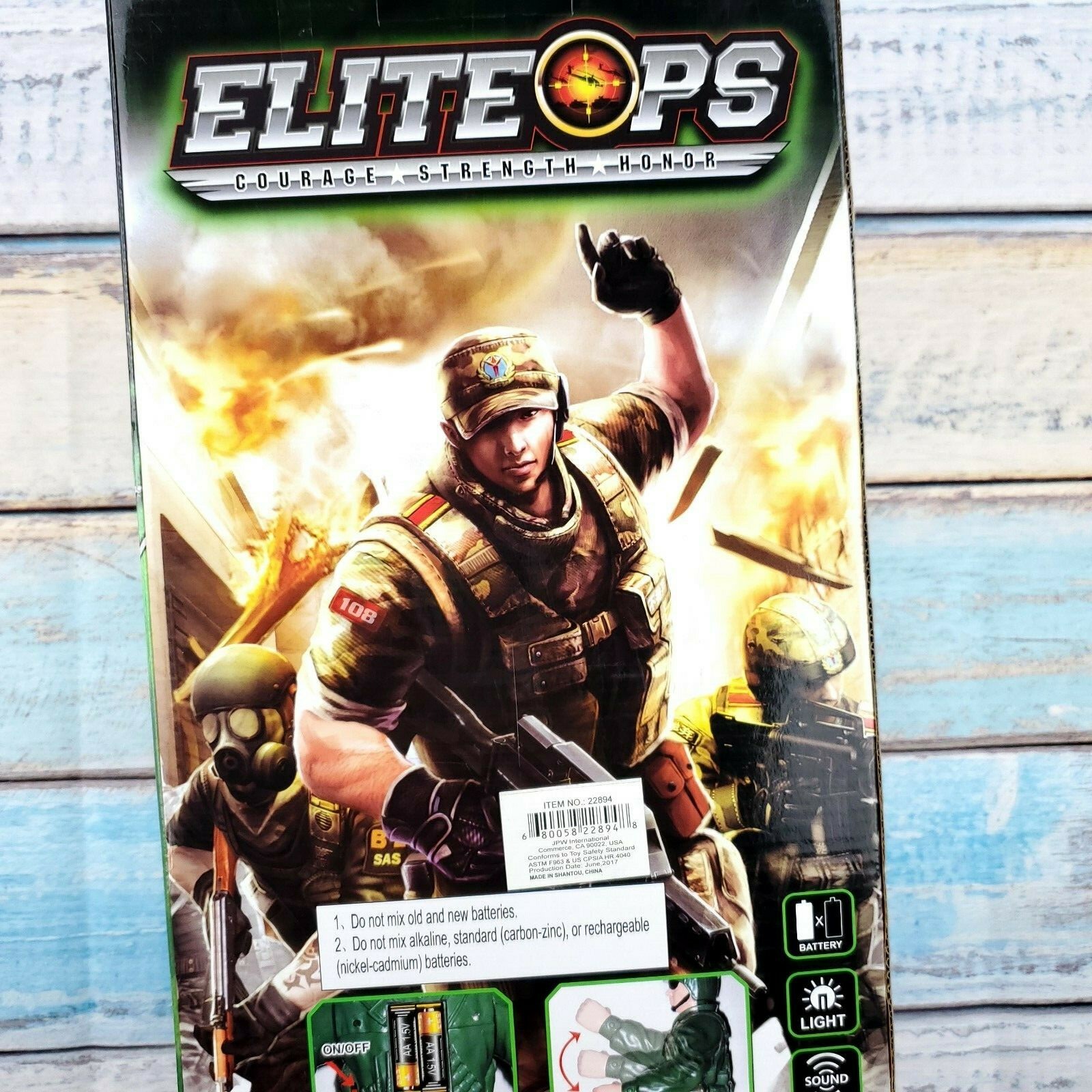 Hunson Elite Ops Courage Strenght Honor Army Force Battle Commander USA ...