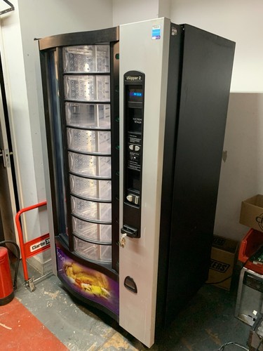 Crane Shopper 2 refrigerated vending machine with Coin Mech payment ...