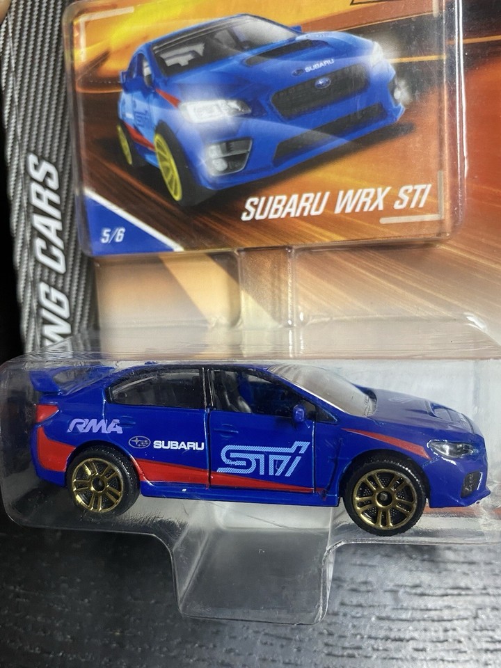Majorette Subaru WRX STI Racing Cars Series 2 Blue 1/64 Die Cast Car ...