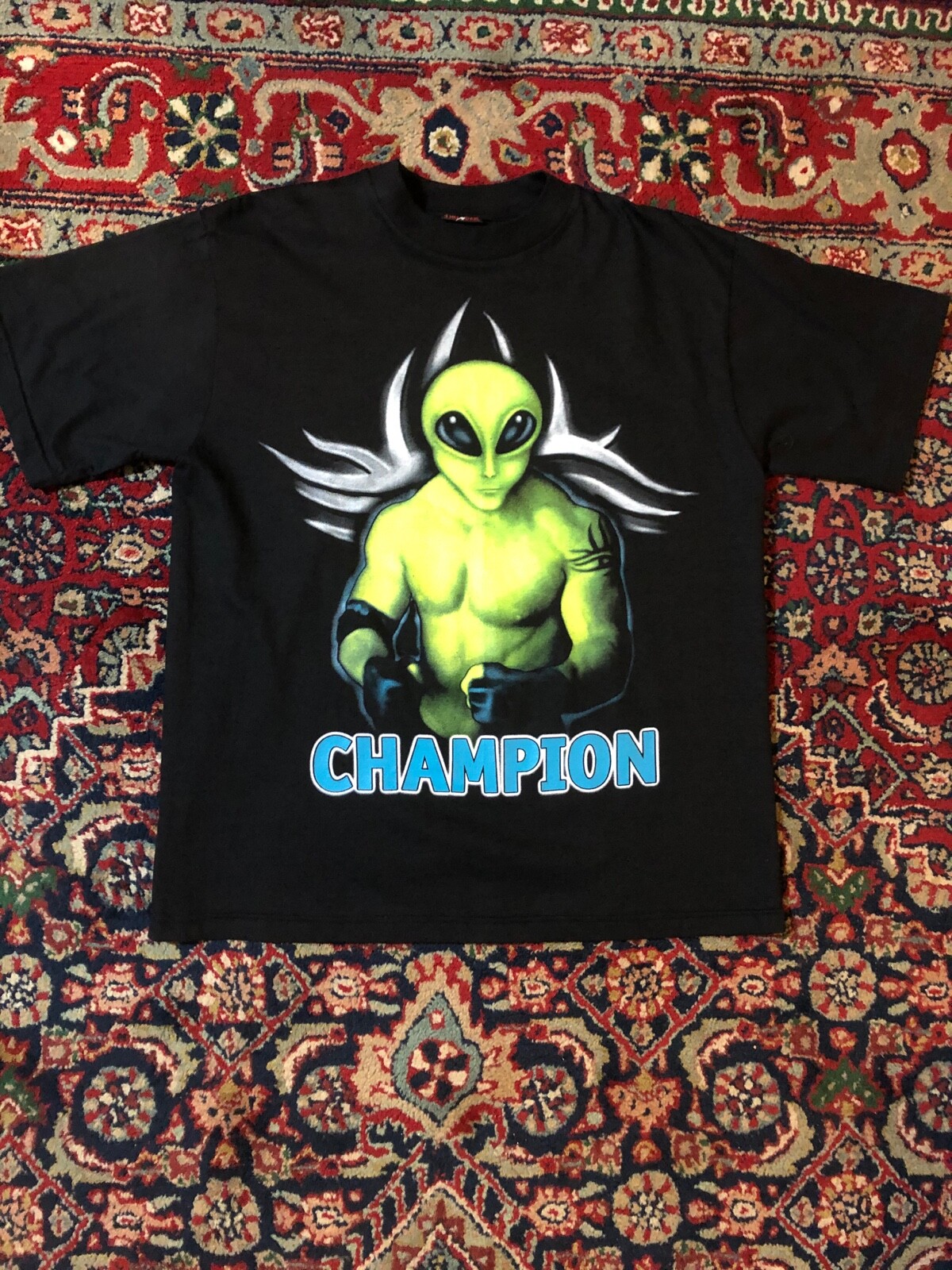 Vintage 90s Alien Bill Goldberg WCW WWF WWE T shirt S… - Gem