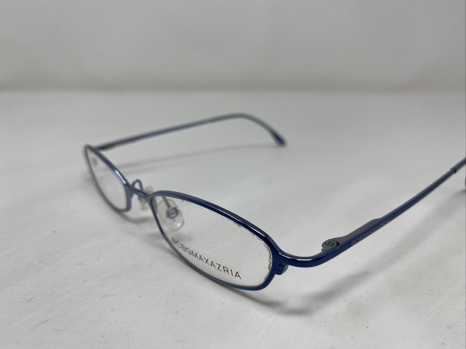 BCBGMAXAZRIA Italy CALISTA BLU 48-17-130 Blue Full Rim Eyeglasses Frame ...