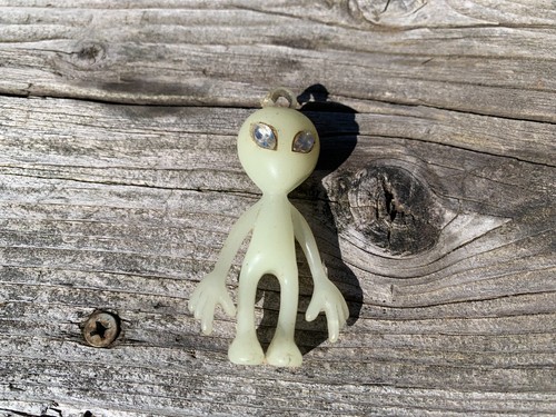 Vintage Alien Small Toy Plastic Gem Eyes Keychain Loop | eBay