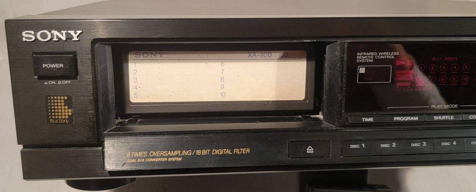 Sony CDP-C900 10 (yes ten) Disc CD Changer Jukebox Music Stereo HiFi w ...