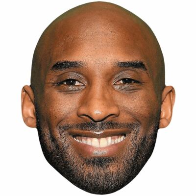 Kobe Bryant (Smile) Celebrity Mask, Flat Card Face | eBay