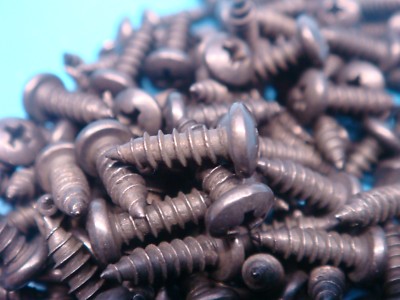 (250) M3 x 9.5mm SCREW PHILLIPS PAN HEAD TYPE AB STEEL BLACK ZINC | eBay