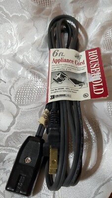 VTG STYLE SMALL APPLIANCE CORD PLUG END 2-Prong 1 -1/16 PIN SPACING ...