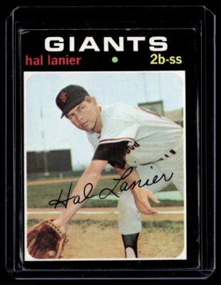 1971 Topps #181 Hal Lanier San Francisco Giants VG-EX+ Baseball Card ...