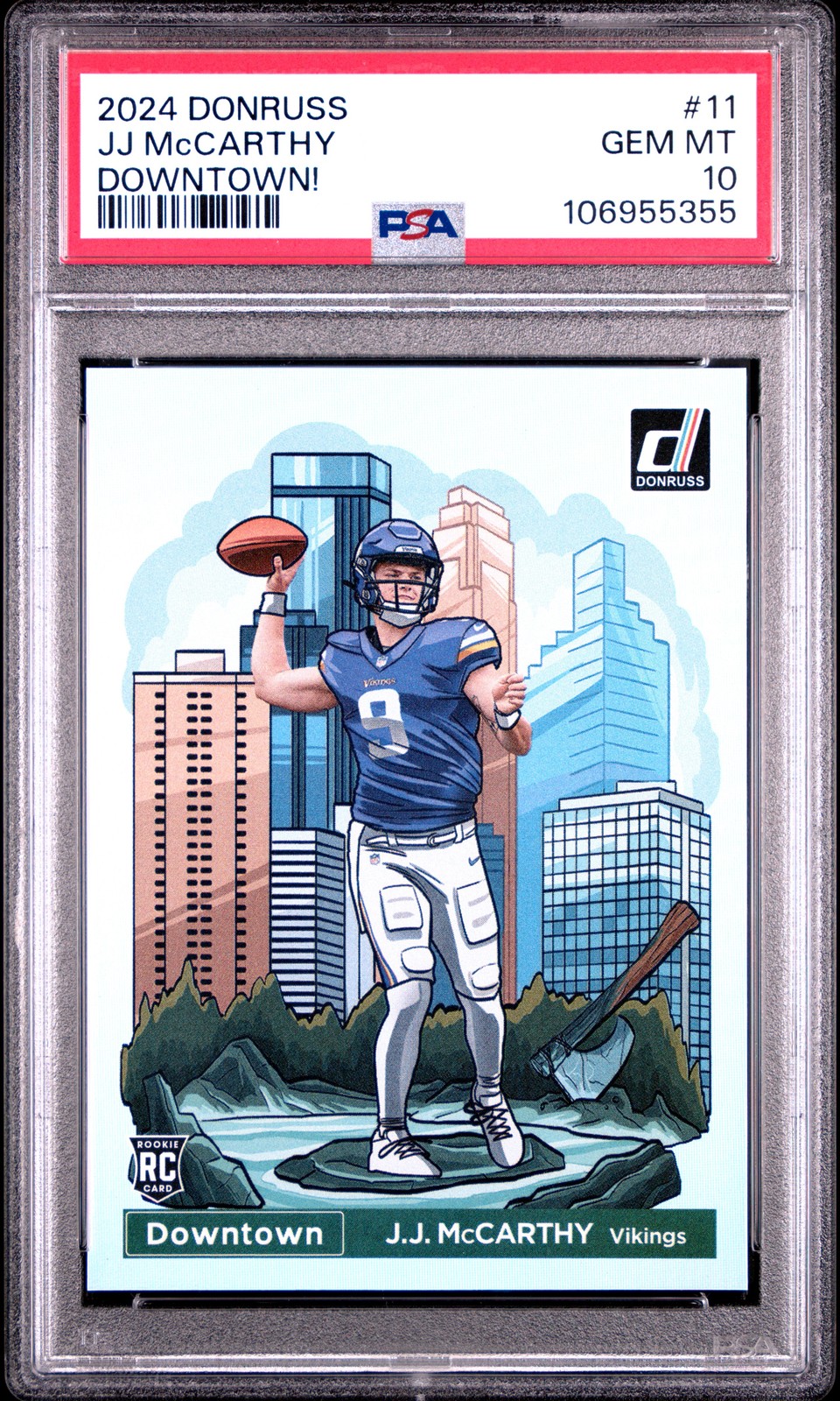 JJ McCarthy 2024 Donruss #11 Downtown /(SSP) Price Guide - Sports Card ...