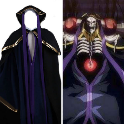 Overlord Ainz Ooal Gown Outfit uniform Halloween Cosplay costume set ...