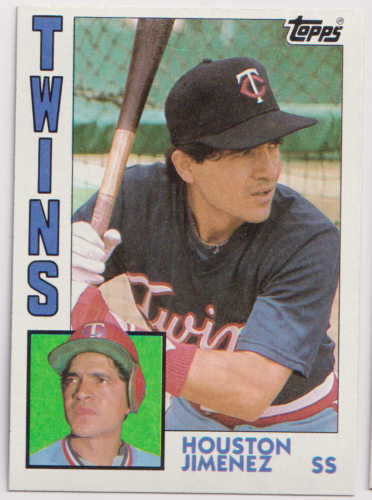 1984 Topps #411 Houston Jimenez Shortstop Minnesota Twins FREE shipping ...