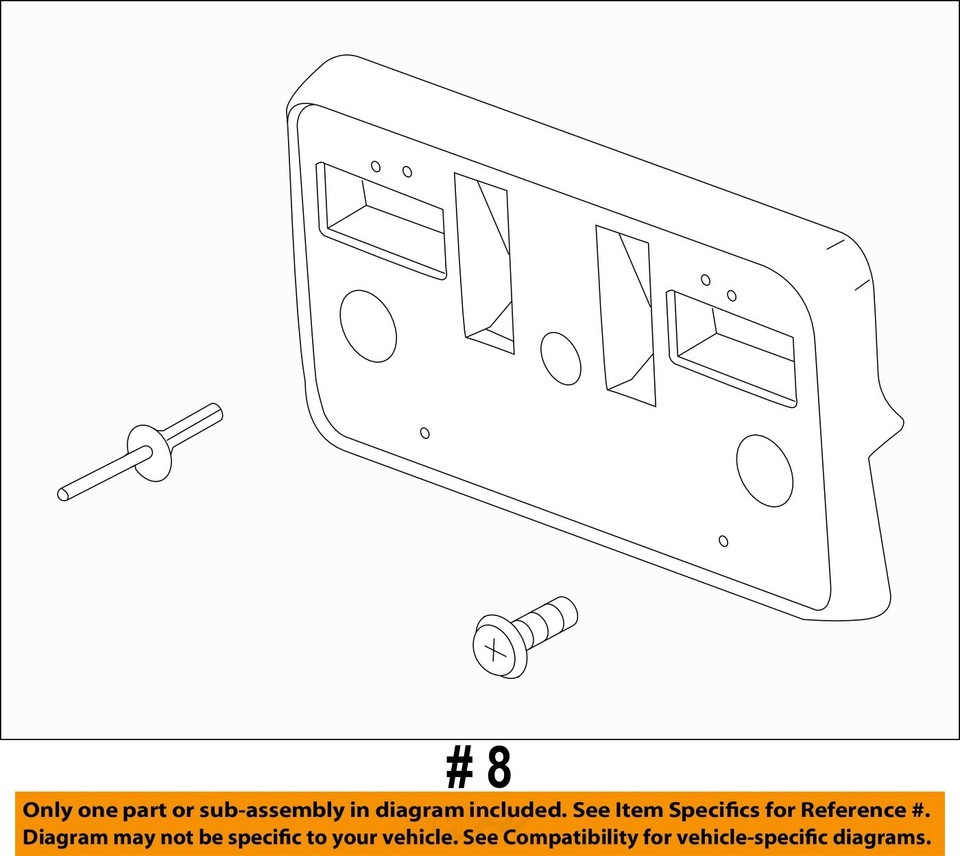 GM OEM 19-22 Sierra 1500 Front Bumper Bumper Components-License Bracket ...
