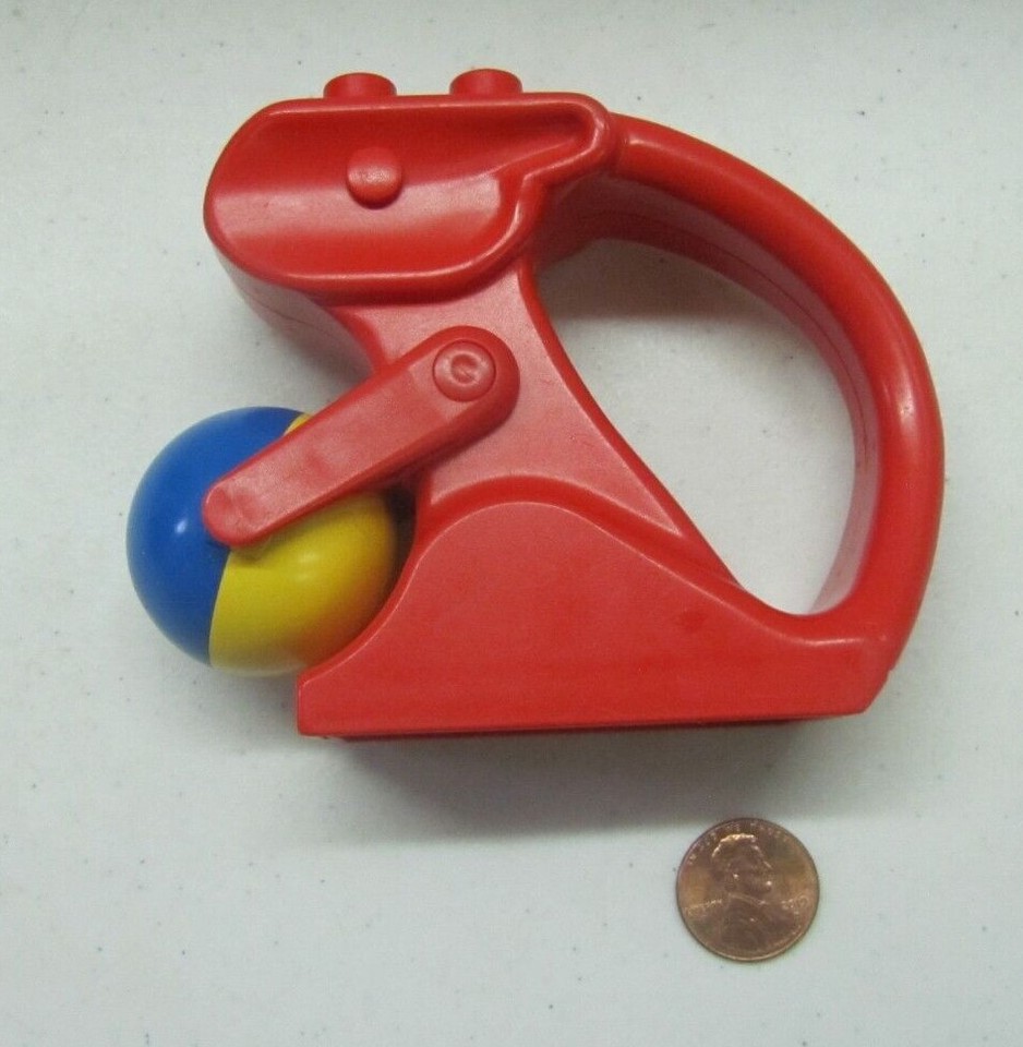 1990 Lego Duplo Vintage Red Bunny Rabbit Baby Rattle Toy W/ Moving Ball ...