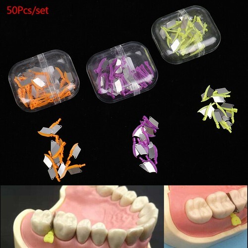50Pcs Dental Fender Wedges Knife Plastic Teeth Interproximal Wedge ...