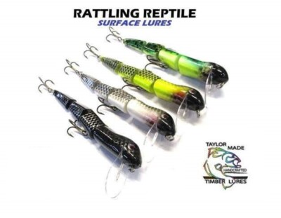 Taylor Made Rattling Reptile 180mm Hard Body Fishing Lure - Choose ...