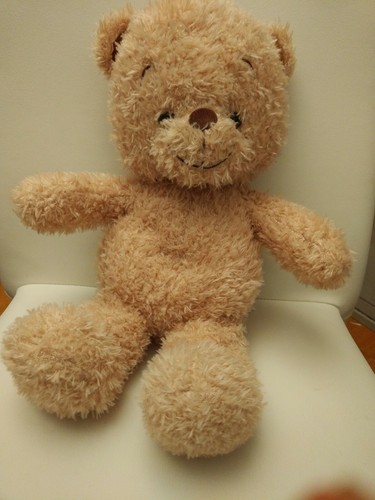 Tesco Beige Teddy Bear Soft Toy Comforter 15" Hug Toy 091115 brown ...