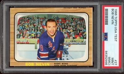 1966 Topps USA Test Hockey #27 Bob Nevin PSA 9 (MC) | eBay
