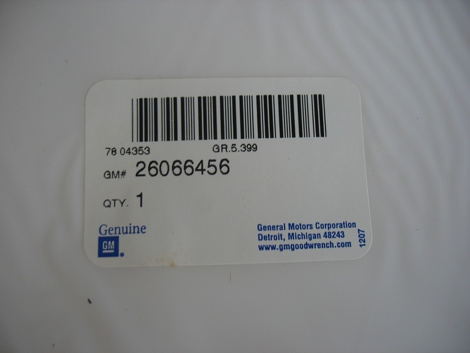New NOS GM Axle Housing Cover Gasket Rear 26066456 GMC SAVANA 1996 1997 ...