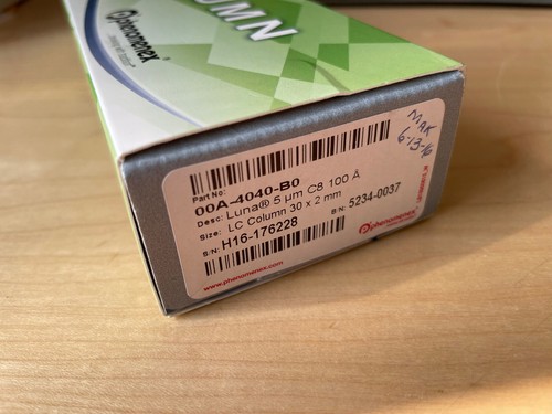 new Phenomenex HPLC column Luna C8 5u 30x2 mm 00A-4040-B0 | eBay