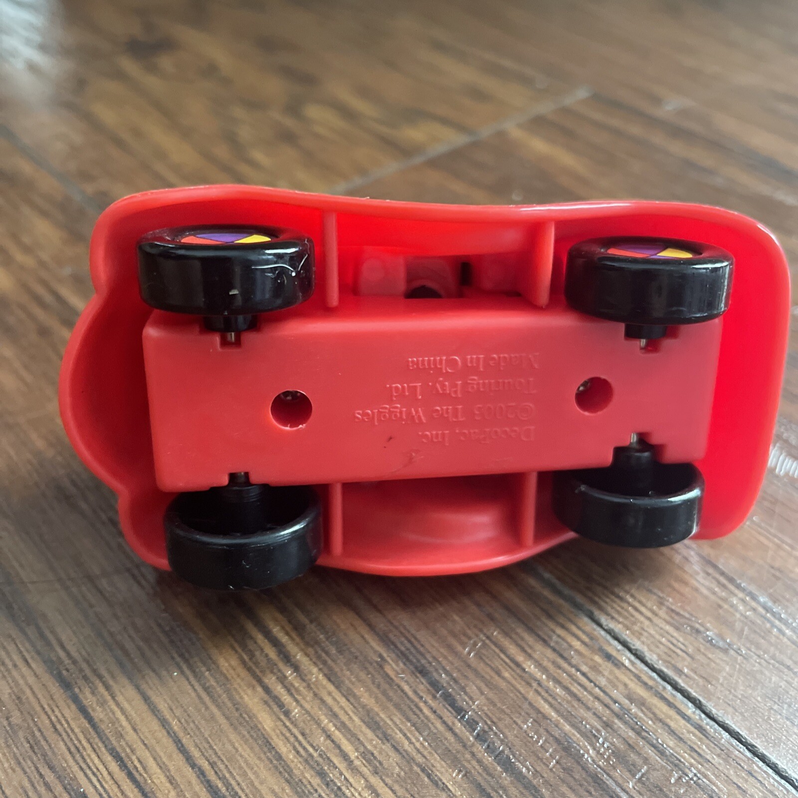 The Wiggles Big Red Car Toy Rolling Vehicle Topper 2003 Decopac 3.5 ...