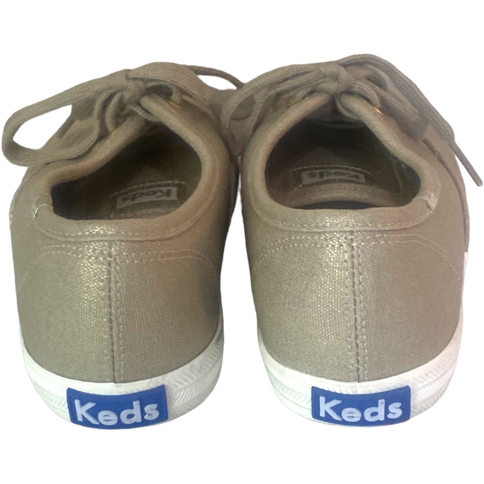 Keds Champion Metallic Gold Shimmer Lace Up Sneakers … - Gem