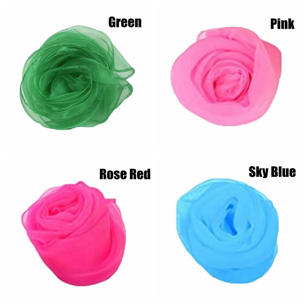 Performance Props for Kids Dance Scarfs Music Scarves Square Silk Scarf ...
