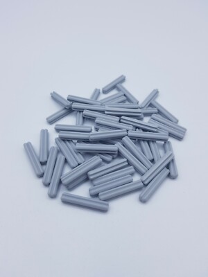 LEGO TECHNIC LOT 100 X AXE / AXLE 3M LIGHT BLUISH GRAY REF 4519 / ...