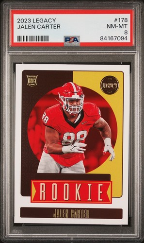 2023 Panini Legacy 178 Jalen Carter Rookie Card - PSA 8 RC | eBay