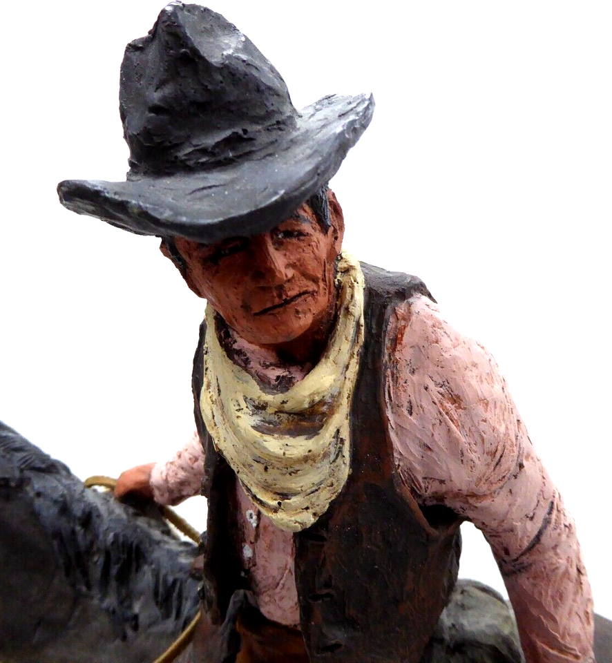 MONFORT ORIGINAL WESTERN SCULPTURE JOHN WAYNE THE HERDER EXCELLENT ...