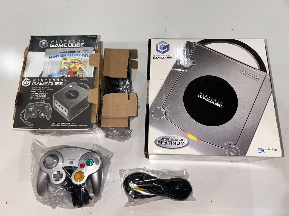 Platinum Nintendo GameCube Limited Edition DOL-101 System Complete in ...
