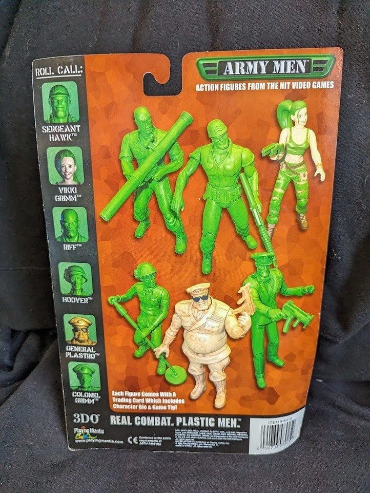 ARMY MEN Real Combat Plastic Men Vikki Grimm Action Figure Playing ...
