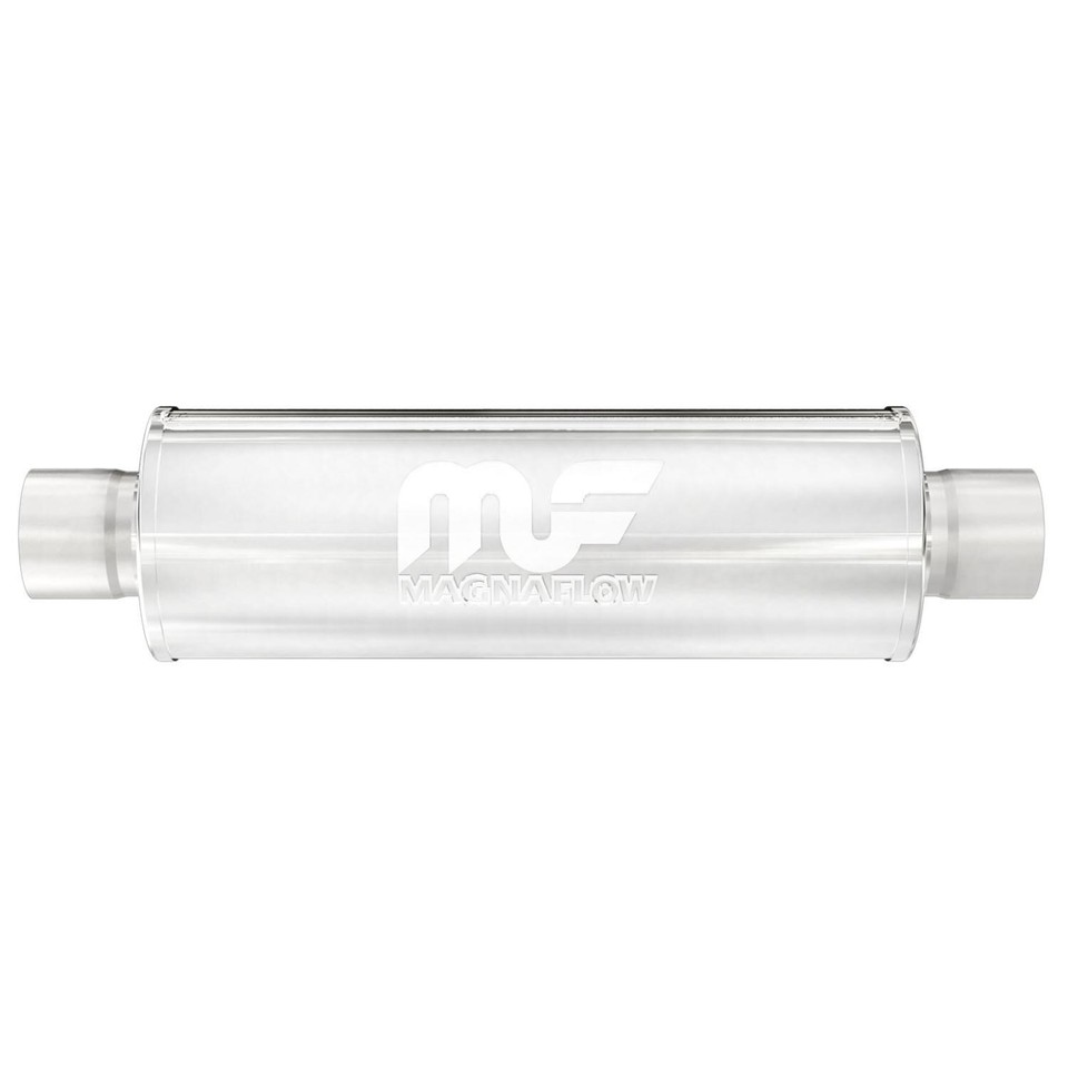 MagnaFlow 10416 4" Round Straight-Through Performance Muffler 2.5 ...
