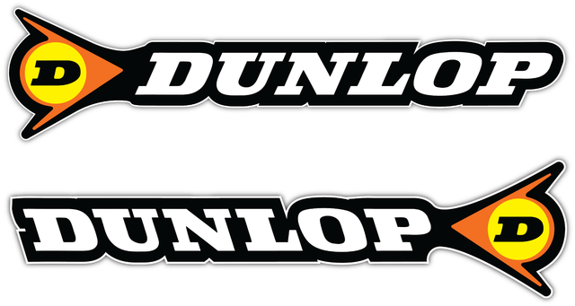 Dunlop Racing Motorcycle Bike Motorsports Vinyl Sticker Decal Car Truck ...
