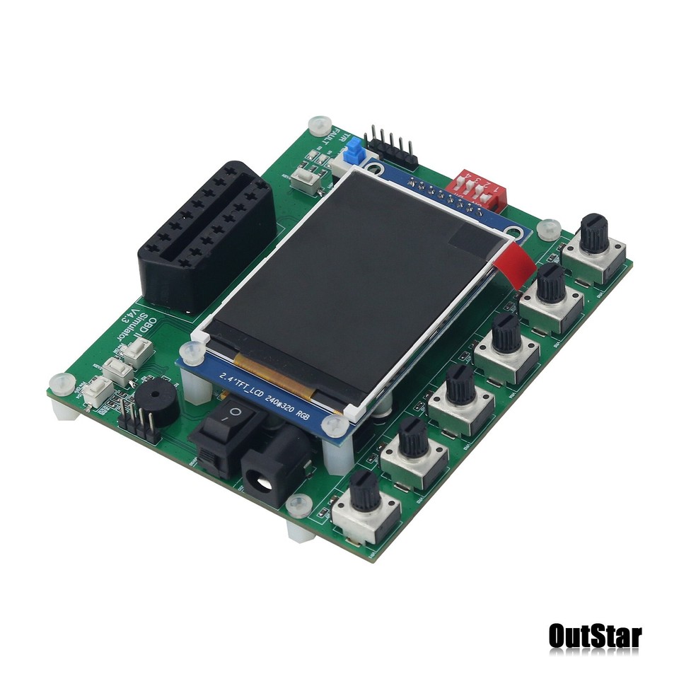 OBD II Simulator OBD2 ECU Simulator w/ 2.4" TFT Screen J1939 Simulator ...